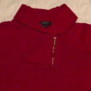 Lauren Ralph Lauren | Sweaters | Lauren Ralph Lauren Red Zip Neck ...